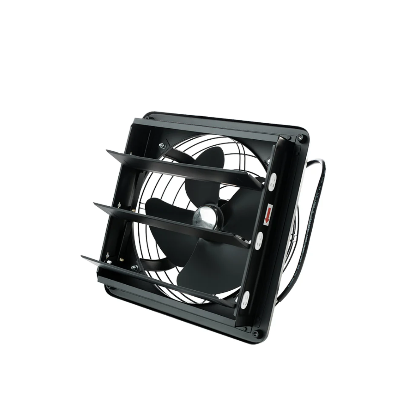 MASTERFAN| Extractor Tritón Negro Mate, Rendimiento Superior, 45 Watts